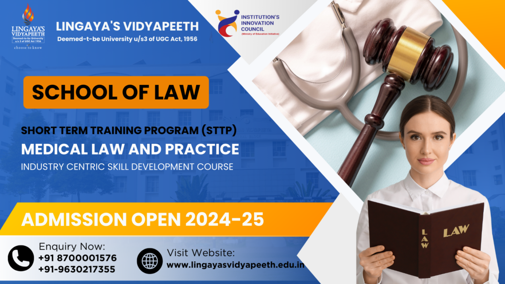 Medical Law and Practice - Short Term Course