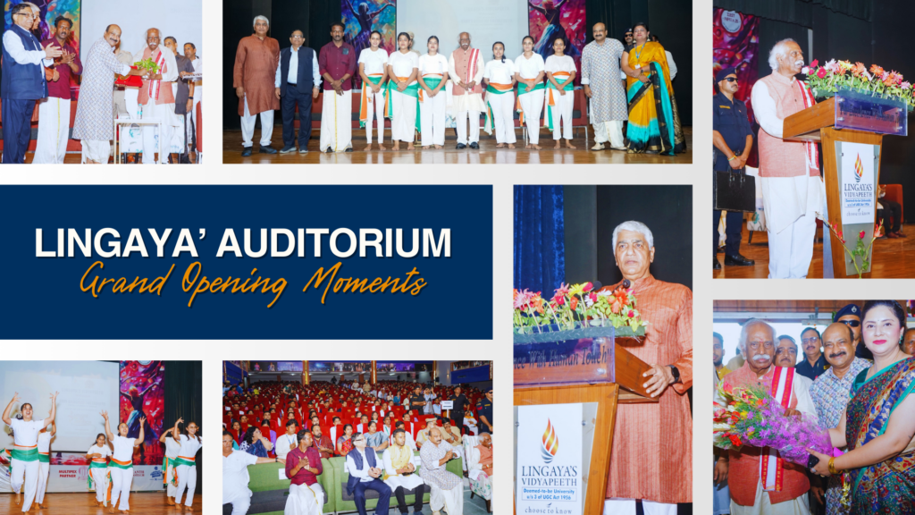 Inauguration of Lingaya’s State-of-the-Art Auditorium by Haryana Governor